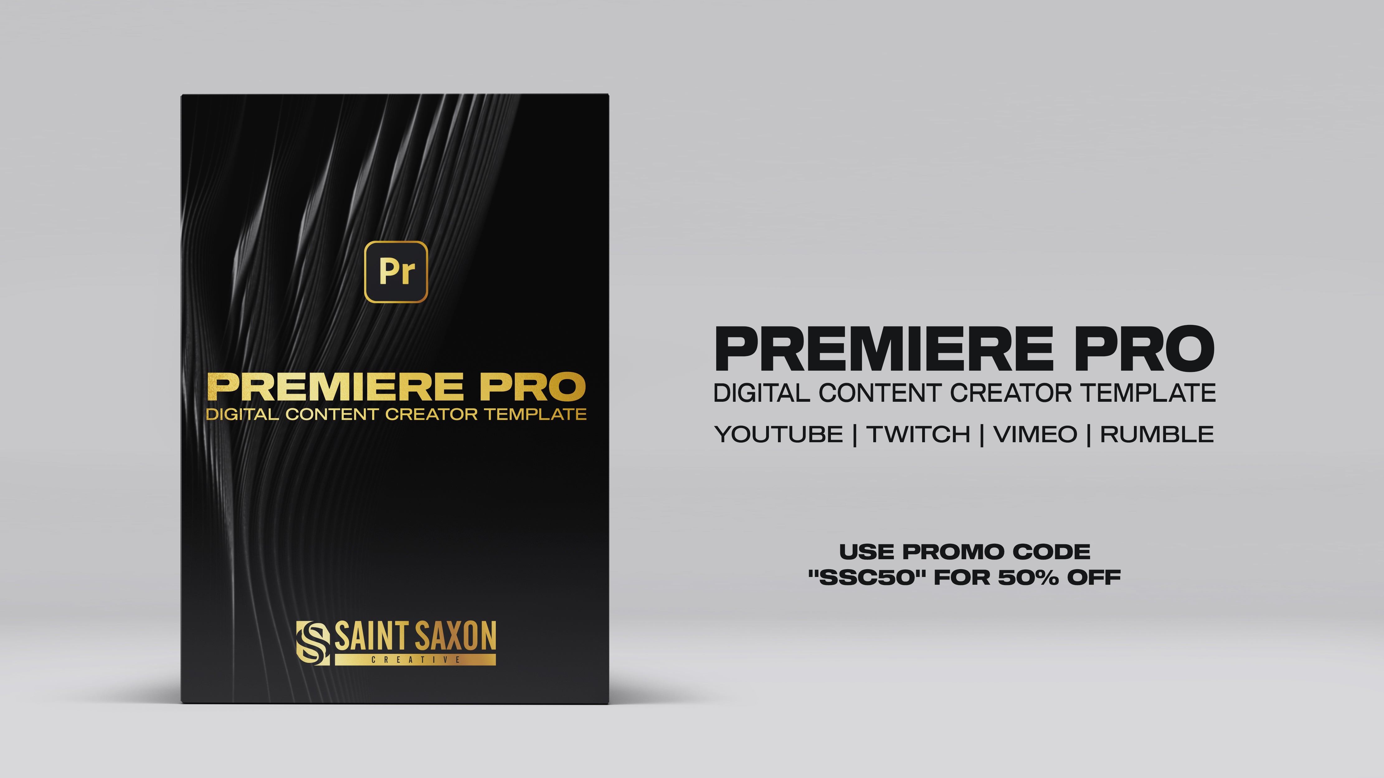 Premiere Pro Digital Content Creator Template – Saint Saxon Creative